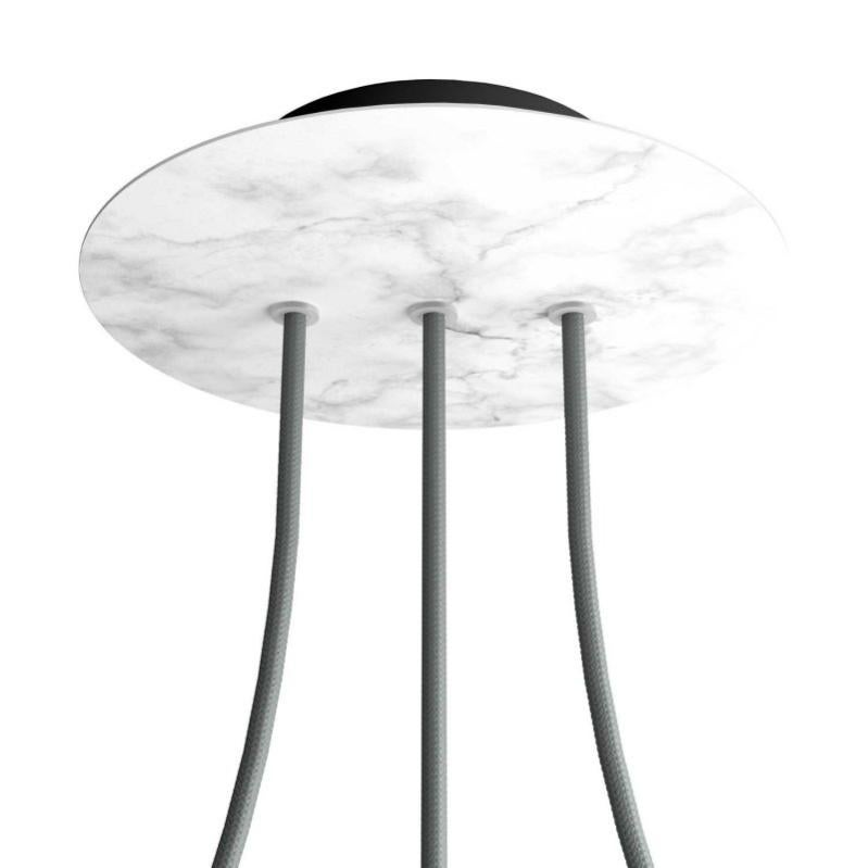 Creative cables - Rosace Rose-One rond de 200 mm de diamètre avec 3 ...