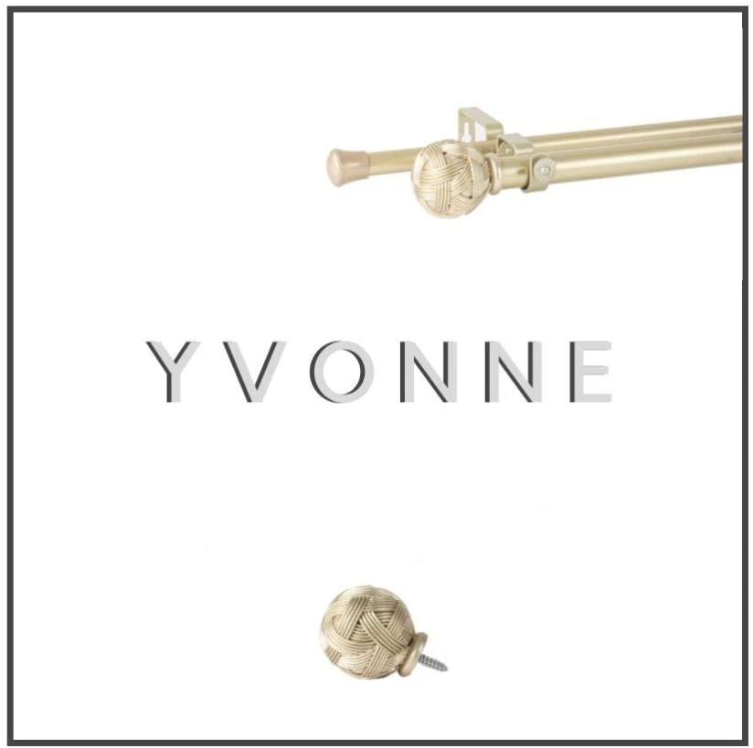 Maison Desyne Yvonne 20 mm 25 mm Double Tringle à Rideau 122-213 cm ...