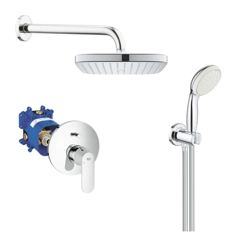 Grohe Eurosmart Cosmopolitan Conjunto de ducha empotrada todo en uno ...