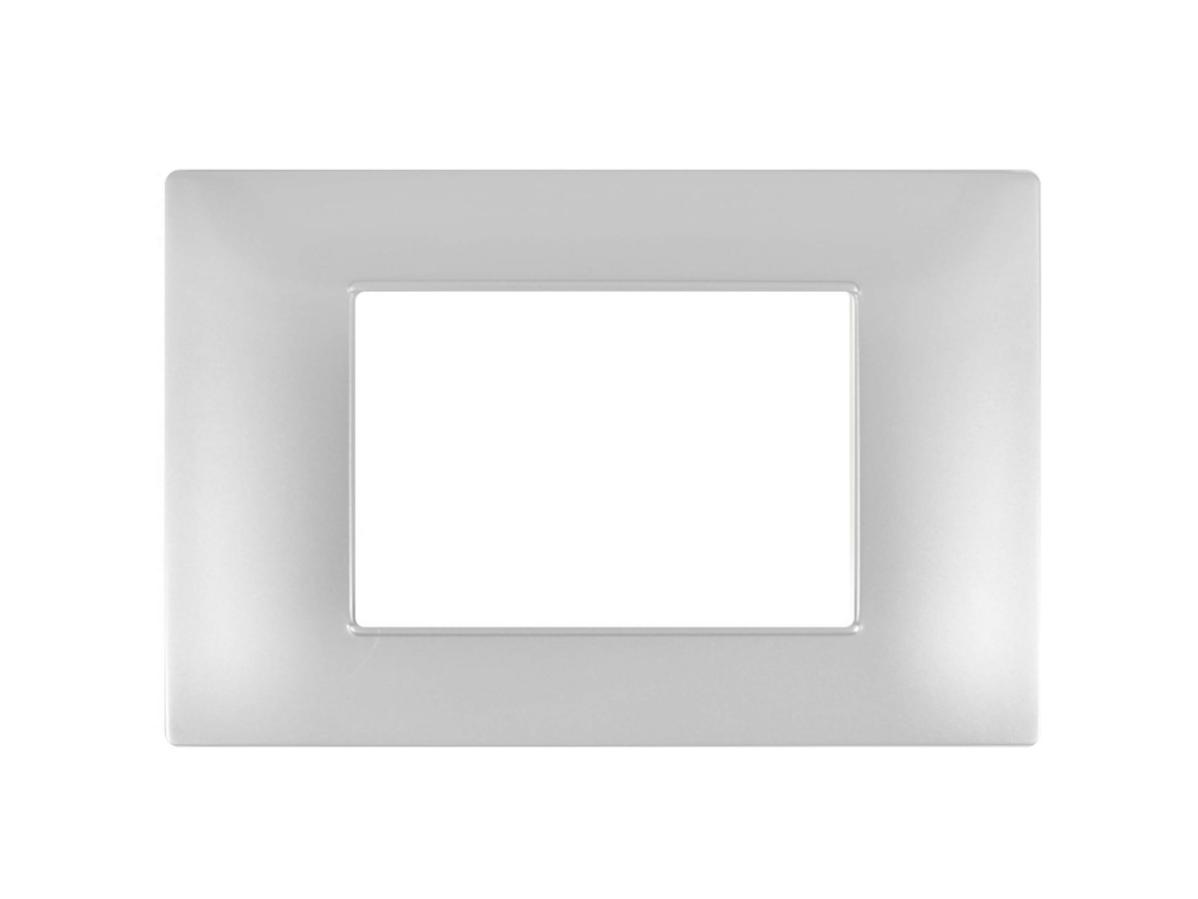 SANDASDON Placca Basic 3M Cromo Lucido Compatibile Con Vimar Plana ...