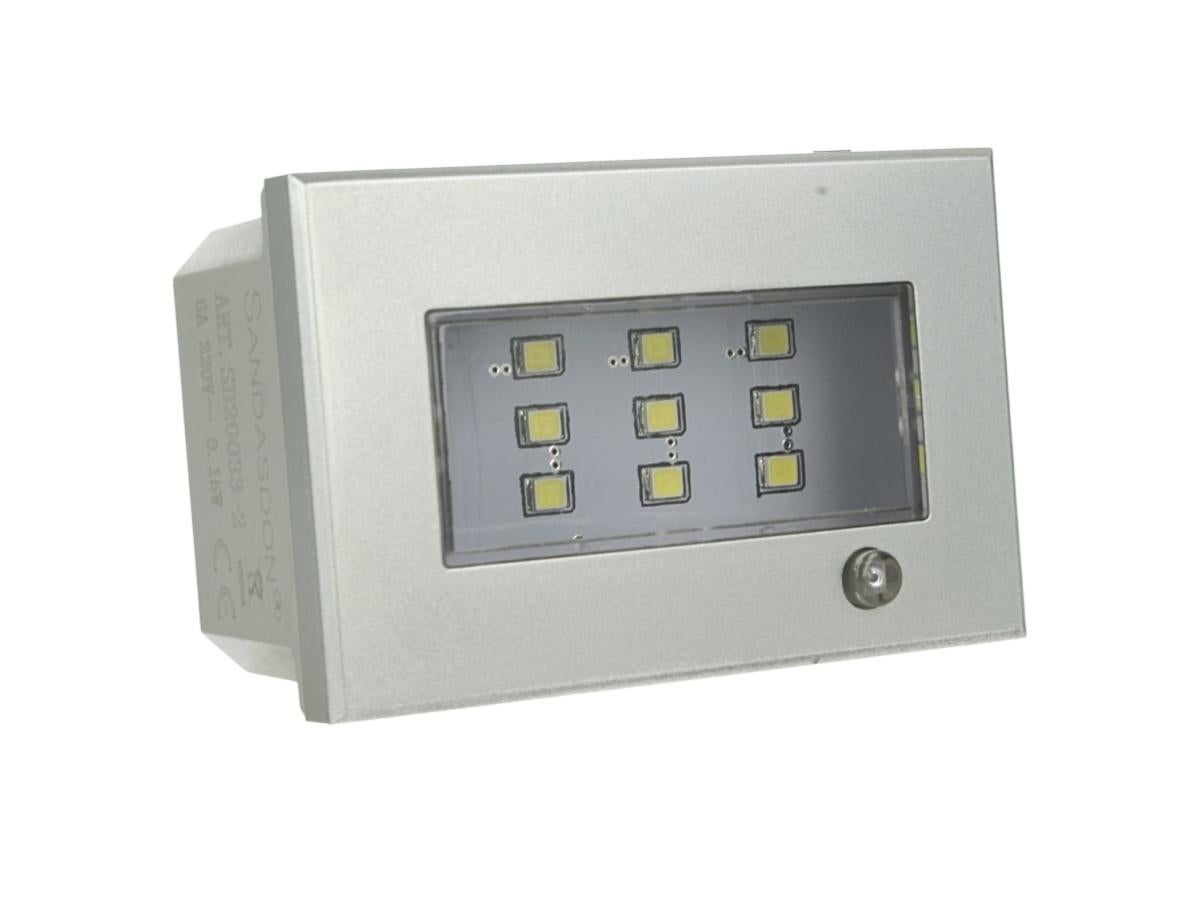 Sandasdon LED 3M Silver Emergency LED compatible avec Bticino Axolute ...