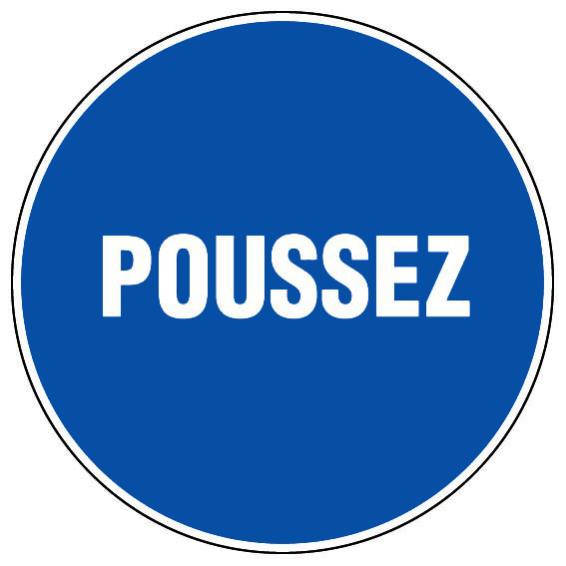 Panneau Poussez - Rigide Ø80mm - 4020198 | Leroy Merlin
