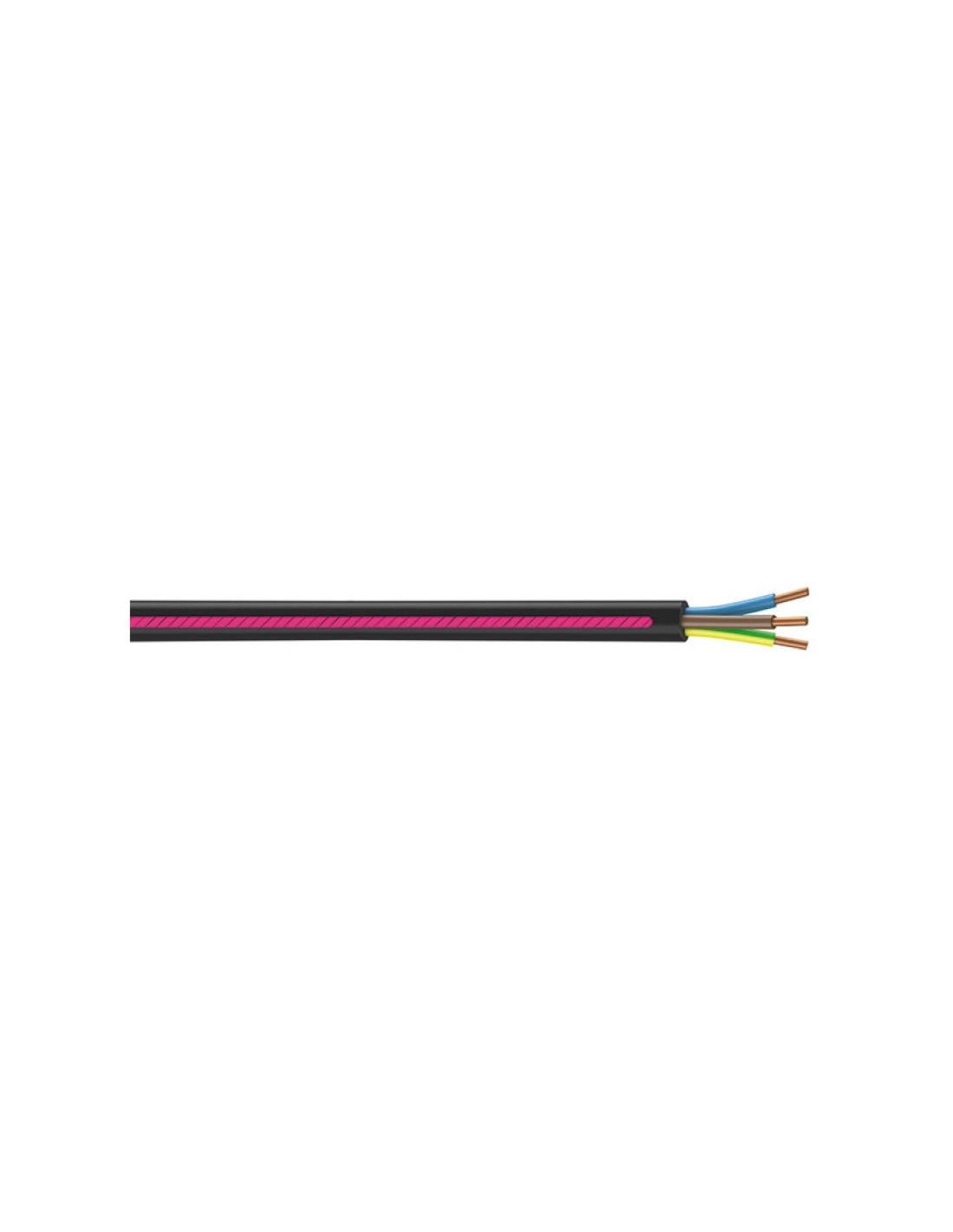 Cable r2v 3g1,5 noir couronne 100m | Leroy Merlin