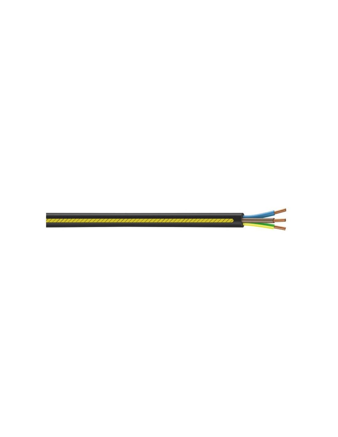 Cable R2v 3g2,5 Noir Cour 100m Ref 5103025015 | Leroy Merlin