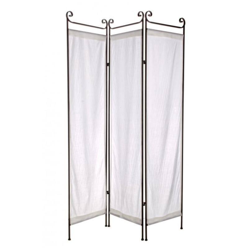 Paravento pieghevole in acciaio Antracite CHARLOTTE 132x h185 cm ...