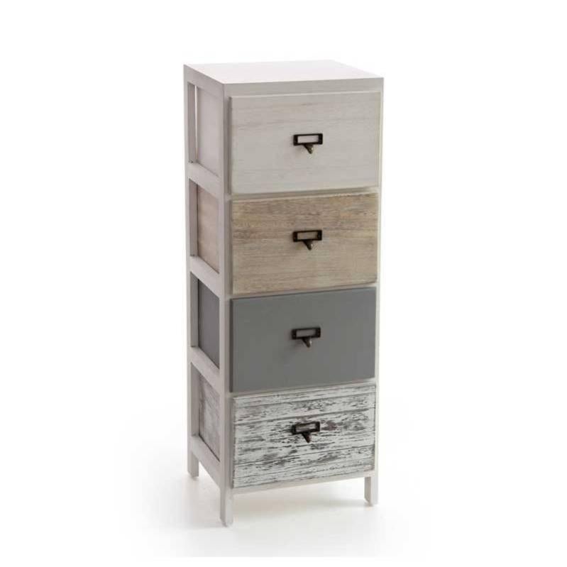 Cassettiera moderna multiuso bagno cucina anticata cm 30 x 24 x 79 h ...