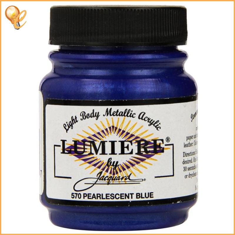 Vernice acrilica Lumiere - Jacquard color / 570 - azzurro perlato ...