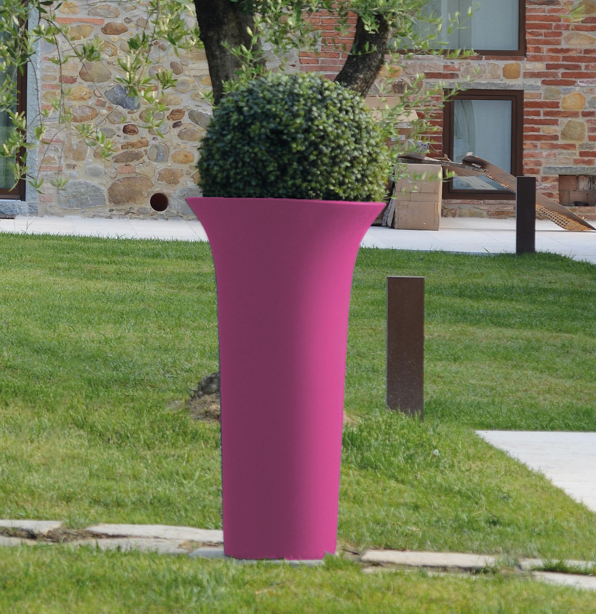 NAPOLI pot rond hauteur 85 cm. LILAS | Leroy Merlin