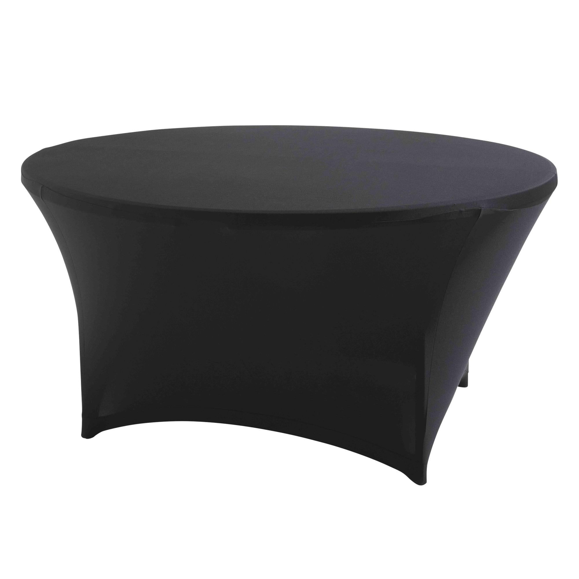 Nappe élastique pour table ronde 180cm noire | Leroy Merlin