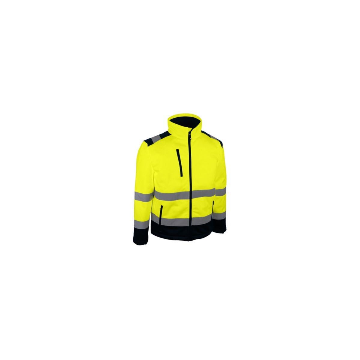 Veste softshell haute visibilité jaune - Singer Safety - Taille XL ...