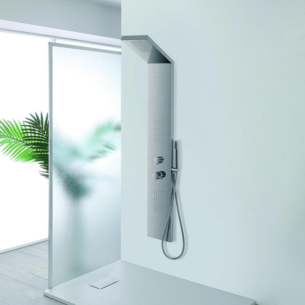 Colonna Doccia 3 funzioni in Acciaio Inox Aisi 304 con Finitura ...