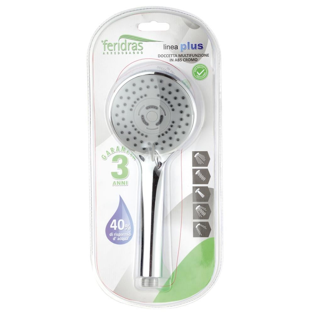 Doccetta Tonda con 5 Funzioni in ABS Cromo a Risparmio Idrico del 40% ...