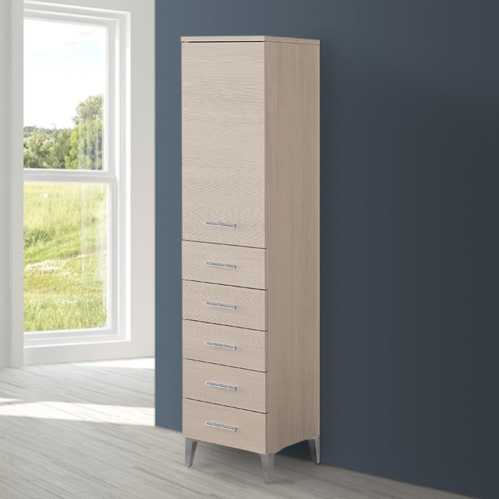 Colonna Bagno color Larice Porta Asciugamani H.154 Multiuso Con 5 ...