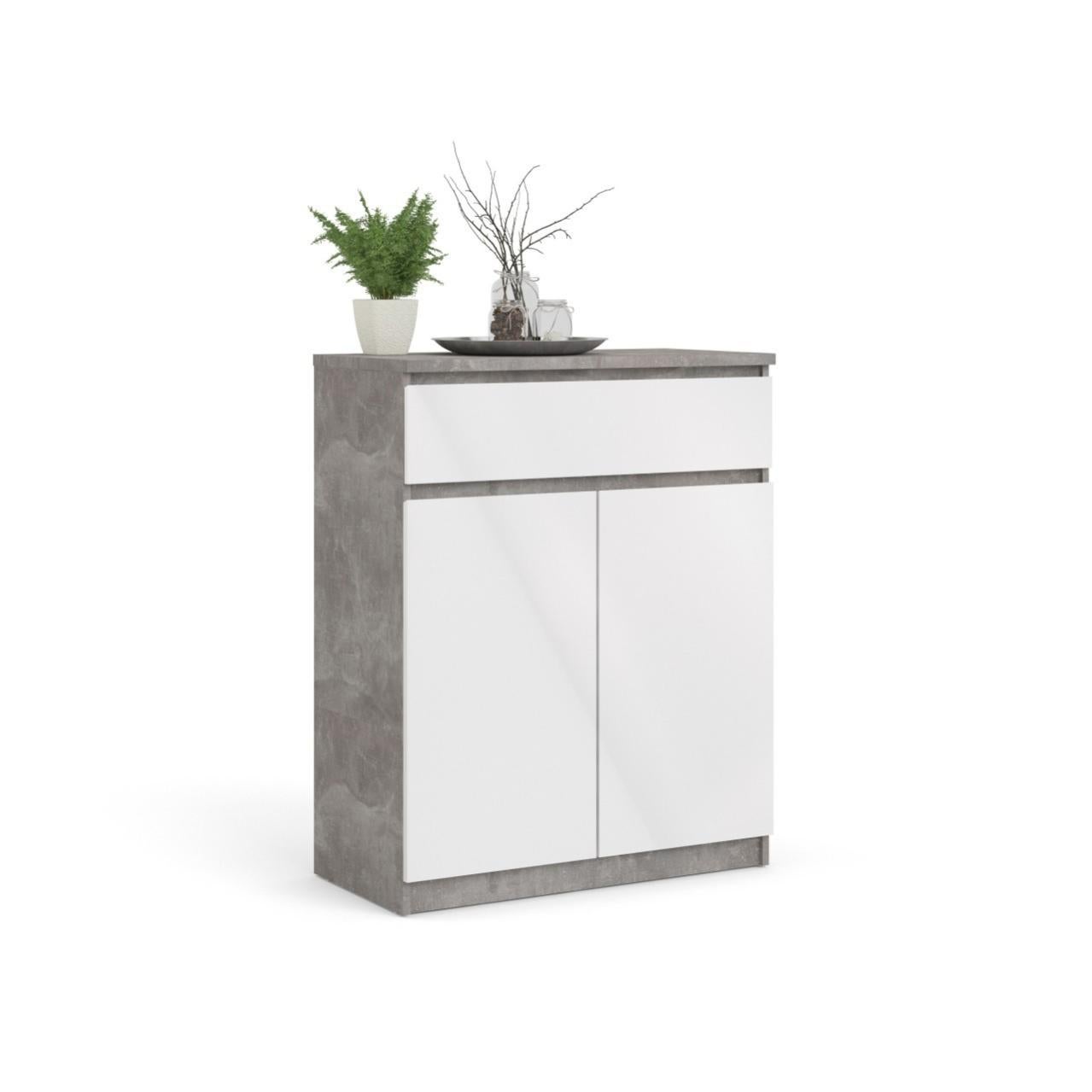 Mueble Multiusos 2 Puertas y 1 Cajones Naia Cm. 80x40x100h | Leroy Merlin