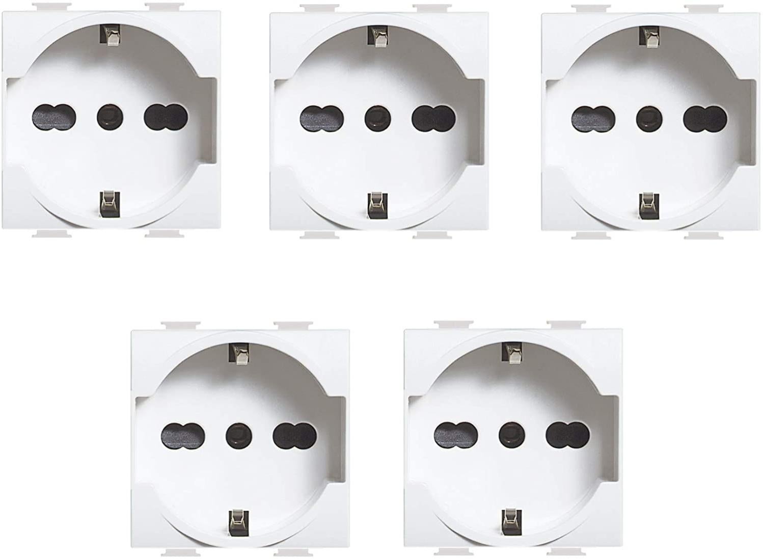 Lotto 5 Pezzi Presa Interruttore Shuko Pulsante di marca Onekoo con ...