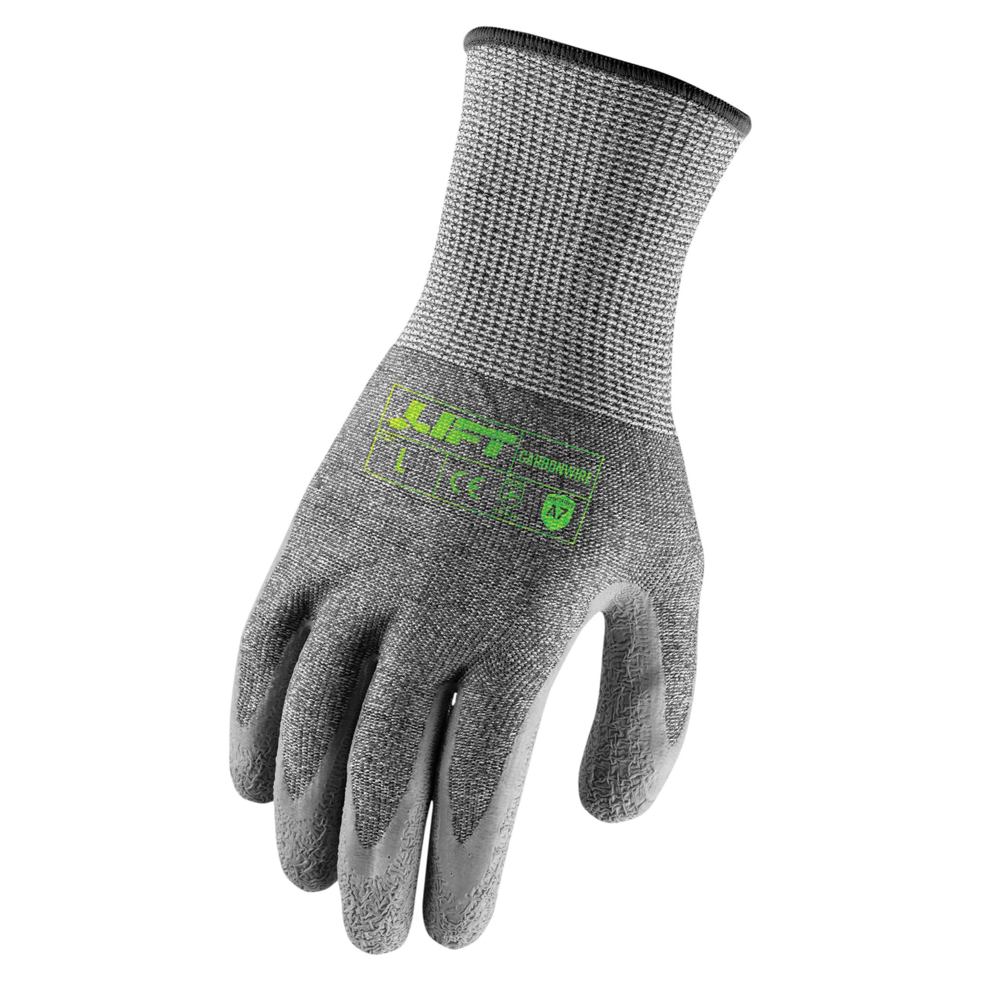 Gants de protection anti coupure LIFT SAFETY CARBONWIRE A7 LATEX ...