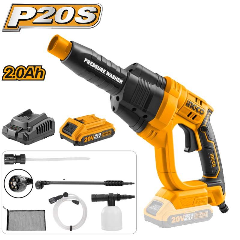 Idropulitrice a batteria 20 V con 1 batt 2 Ah - Ingco CPWLI20082 ...