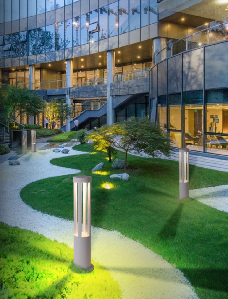 Lampione palo giardino led illuminazione esterno 12w ip65 58.5cm luce ...