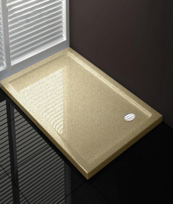 Piatto doccia 145x120 cm altezza 4 cm colore crema | Leroy Merlin