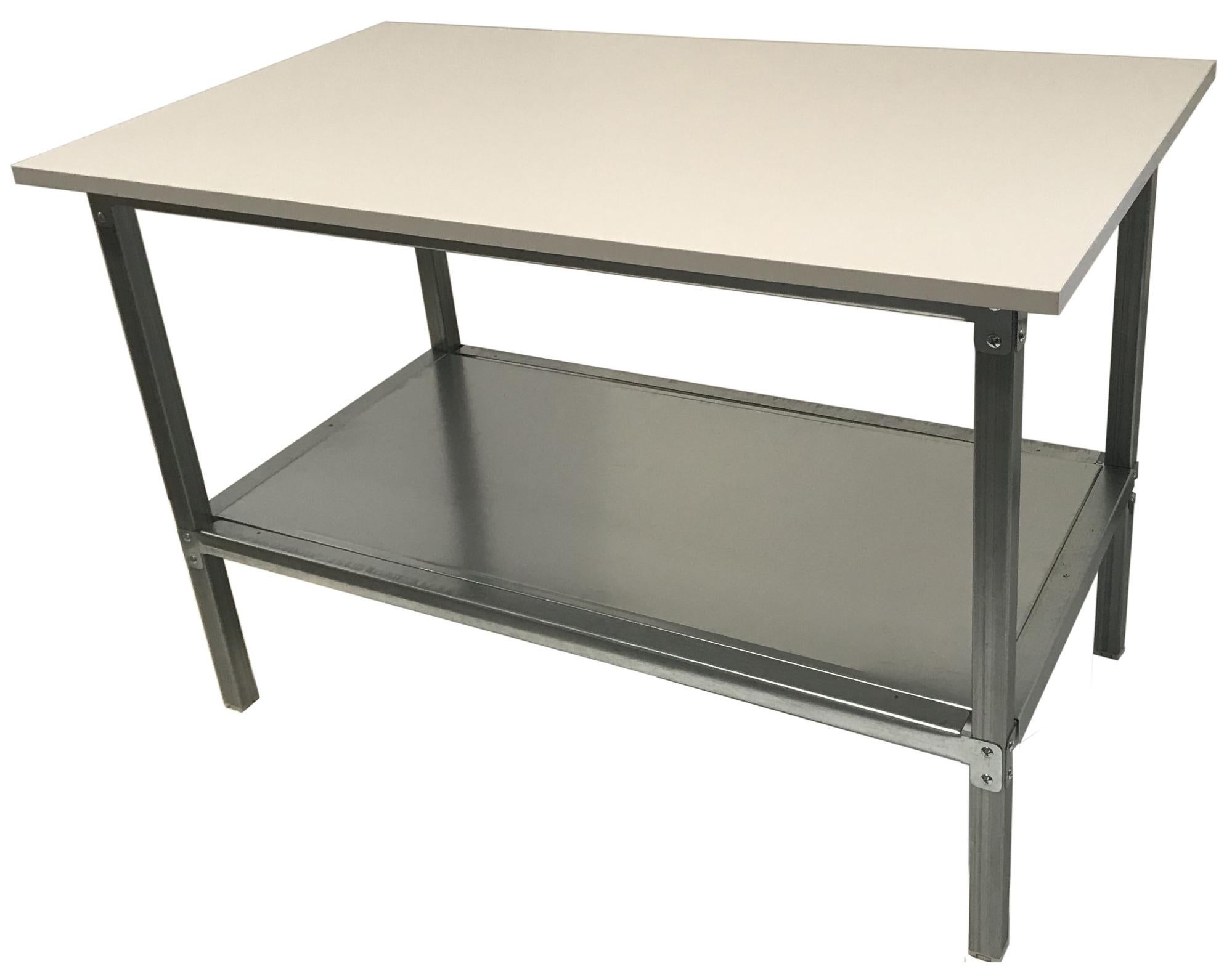 Banco de trabajo con estructura de metal galvanizado cm. 180x80x93h ...