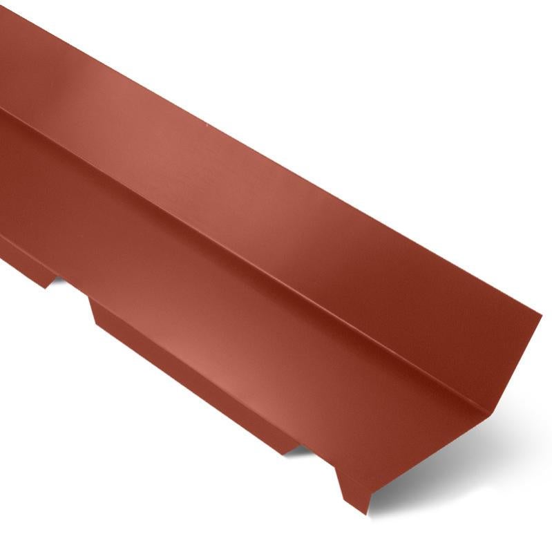 Faîtière Crantée Contre Mur 2100 mm ELDA® | Rouge Tuile | RAL 8012 ...