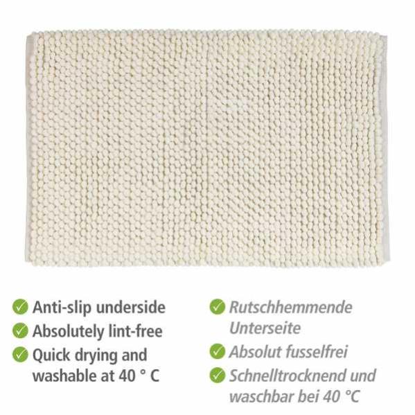 Tapis De Bain, Coton Mélangé, 60x90 Cm, Urdu Ecru | Leroy Merlin