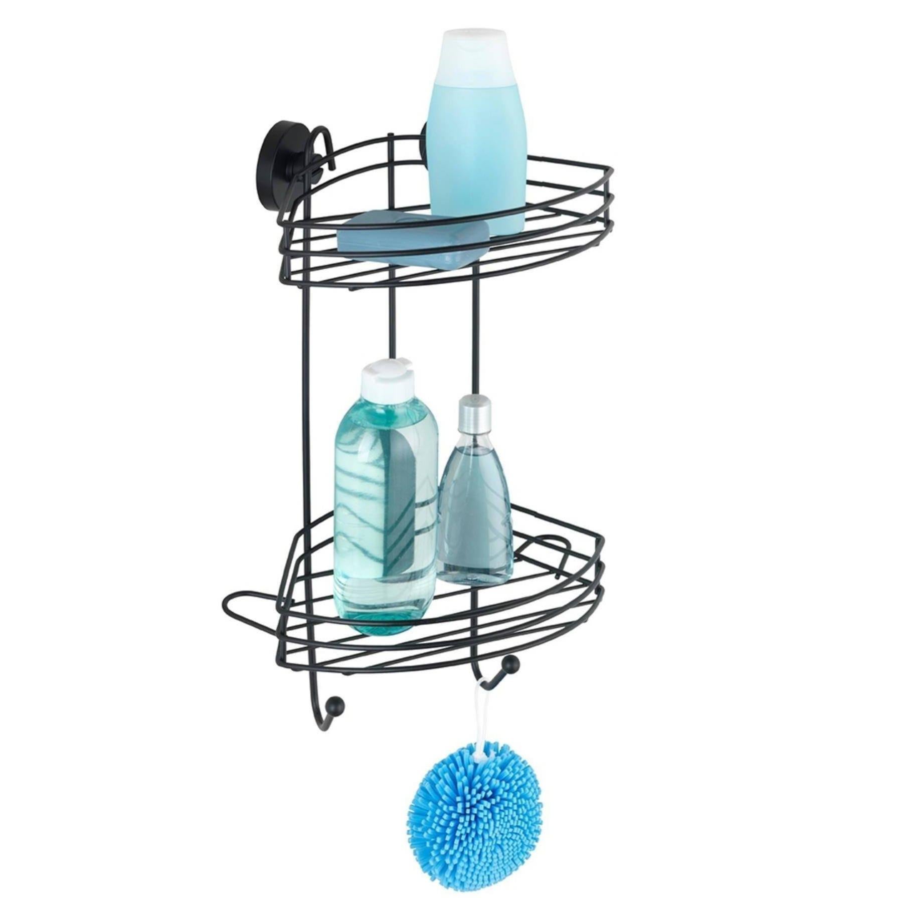 Étagère de douche Vacuum-Loc, duplex, métal, WENKO, WENKO | Bricoman