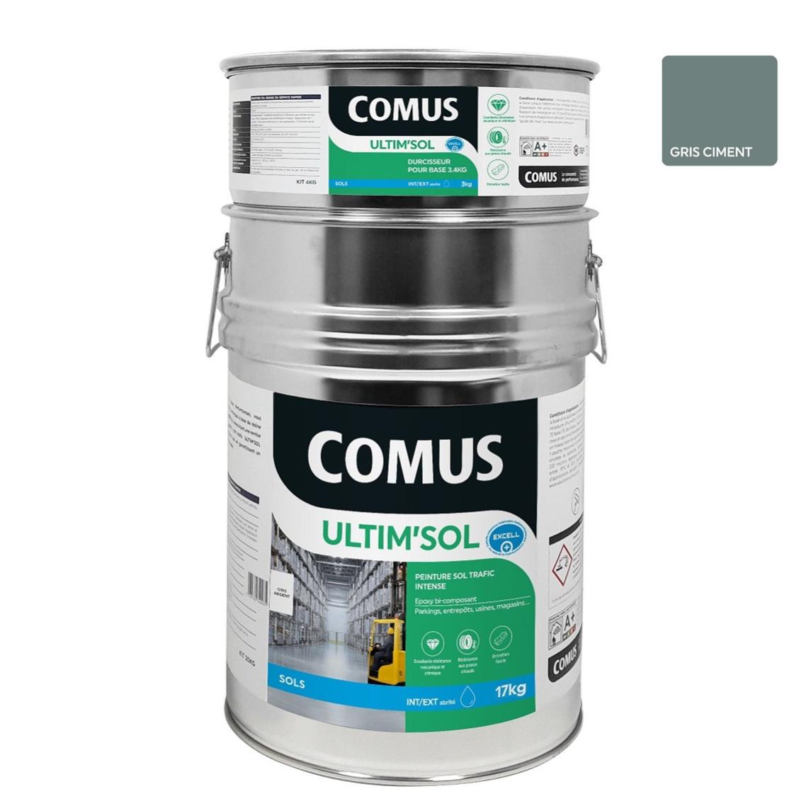 ULTIM'SOL GRIS CIMENT 20KG - ULTIM'SOL Peinture sol epoxy bi-composante ...