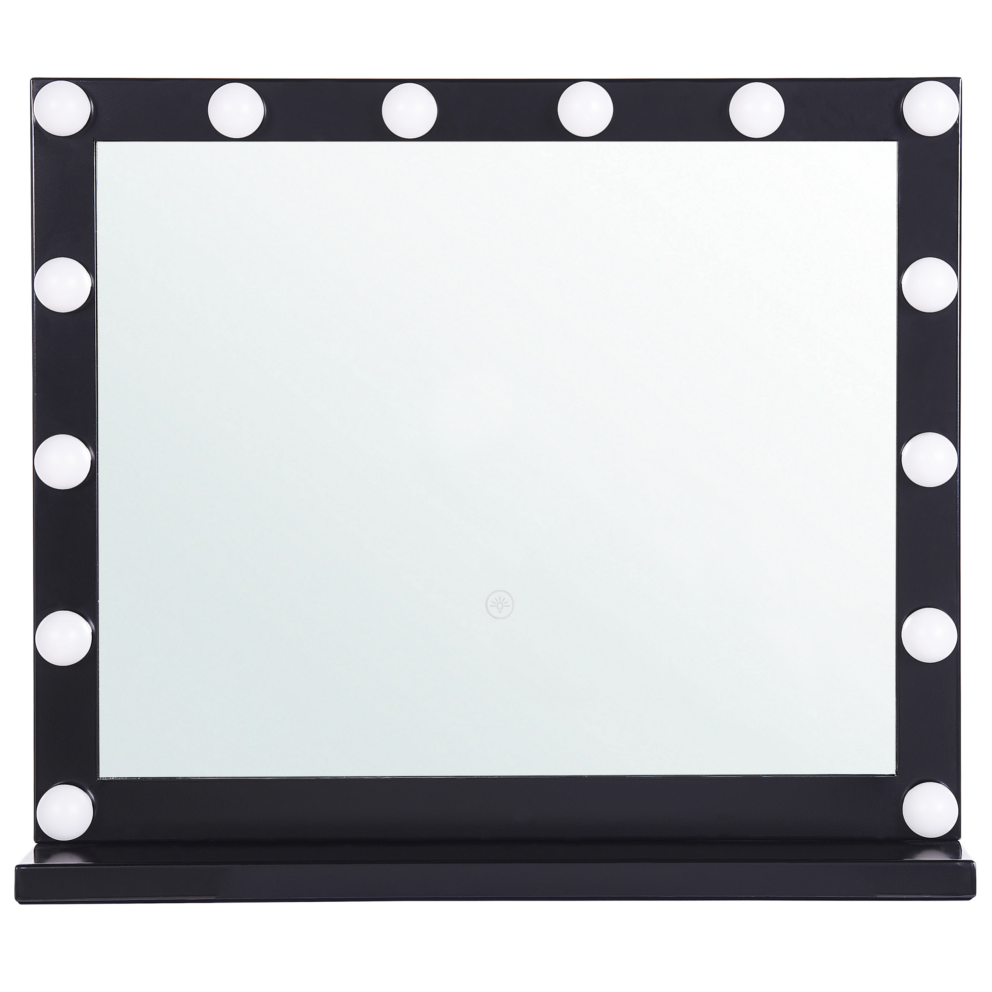 Specchio da tavolo a LED 50 x 60 cm nero BEAUVOIR | Leroy Merlin