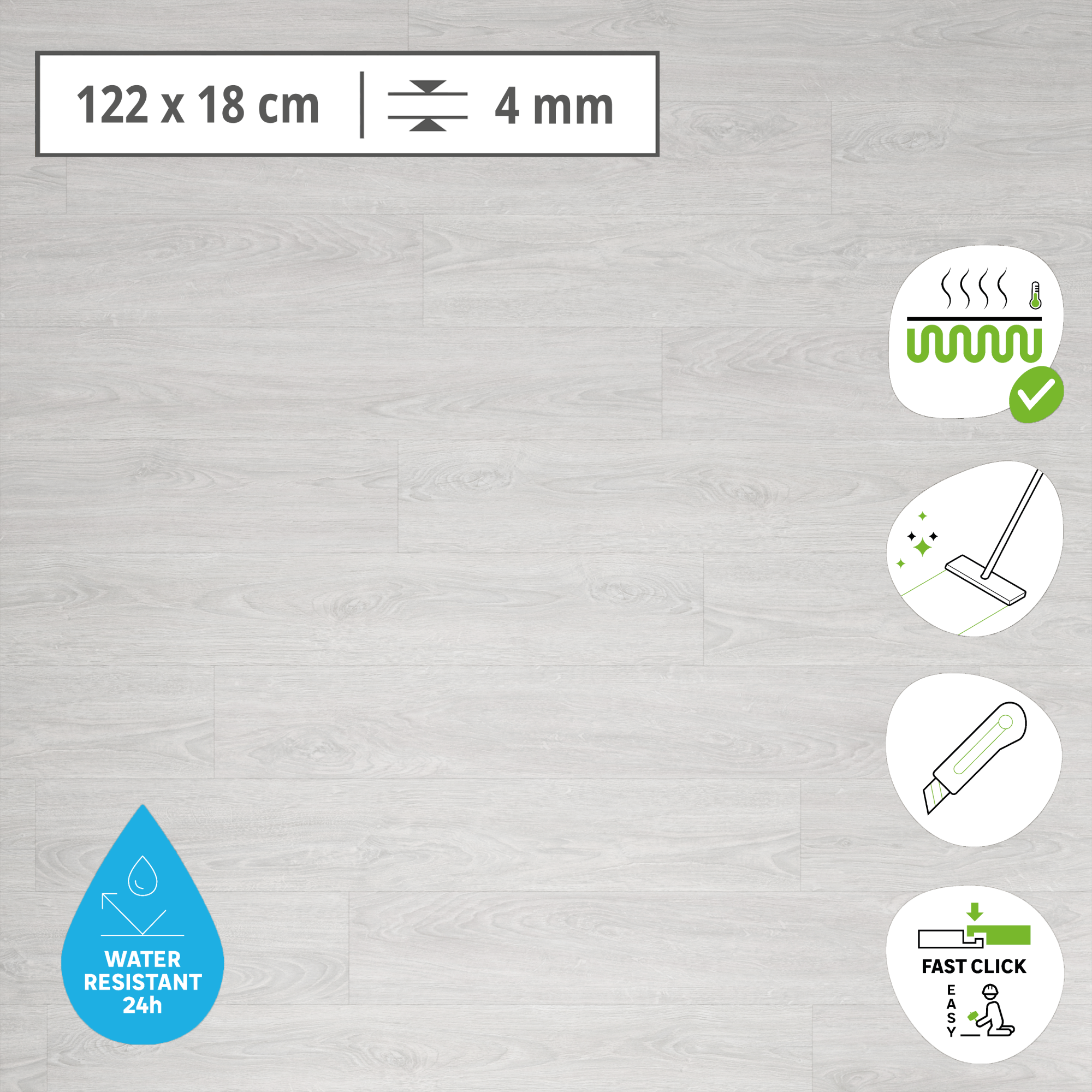 ARTENS - Pavimento in PVC - Listoni in PVC ad incastro KINVARRA - FORTE ...