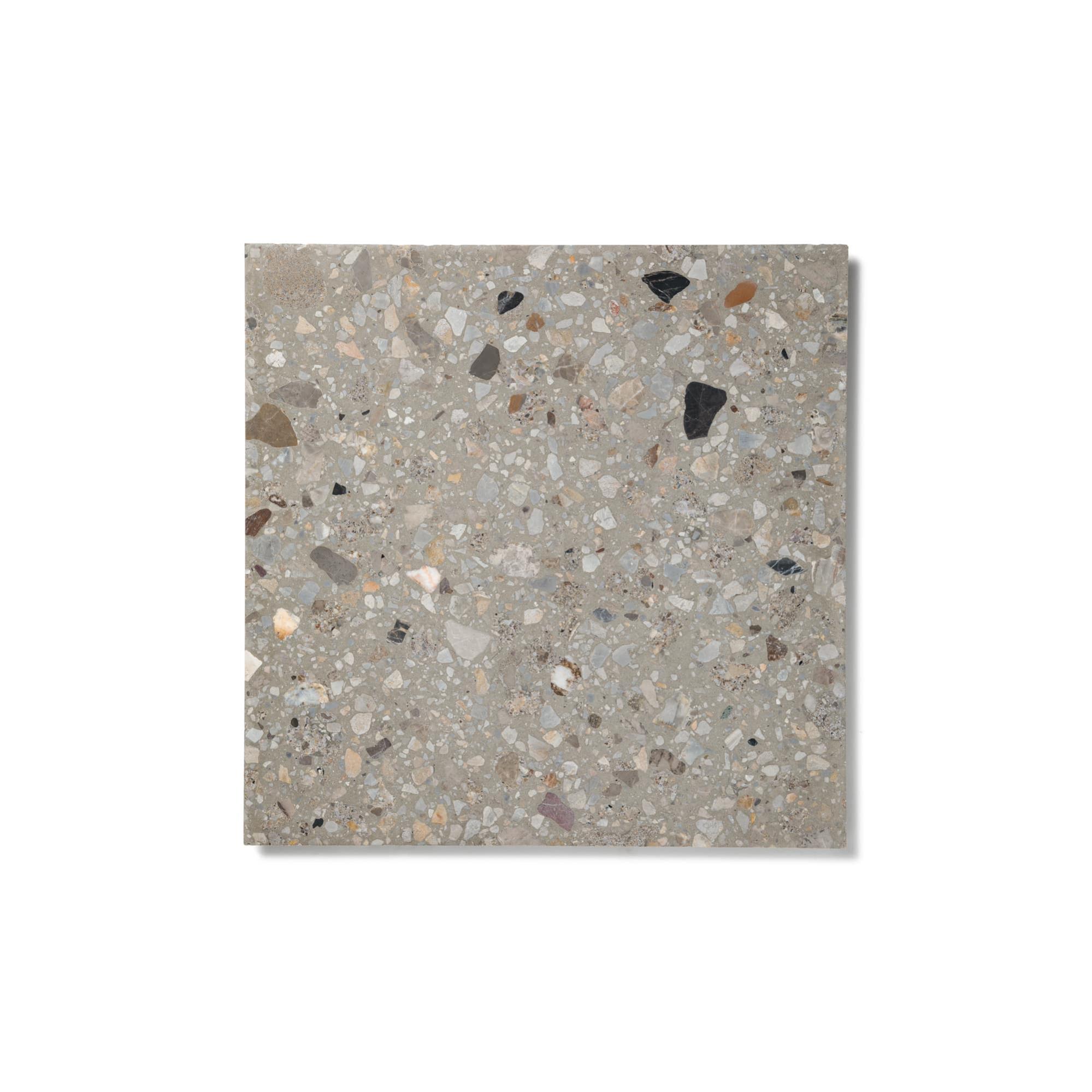 Carrelage sol véritable Terrazzo Premium Certosa l.40 x L.40 cm Ep. 2 ...