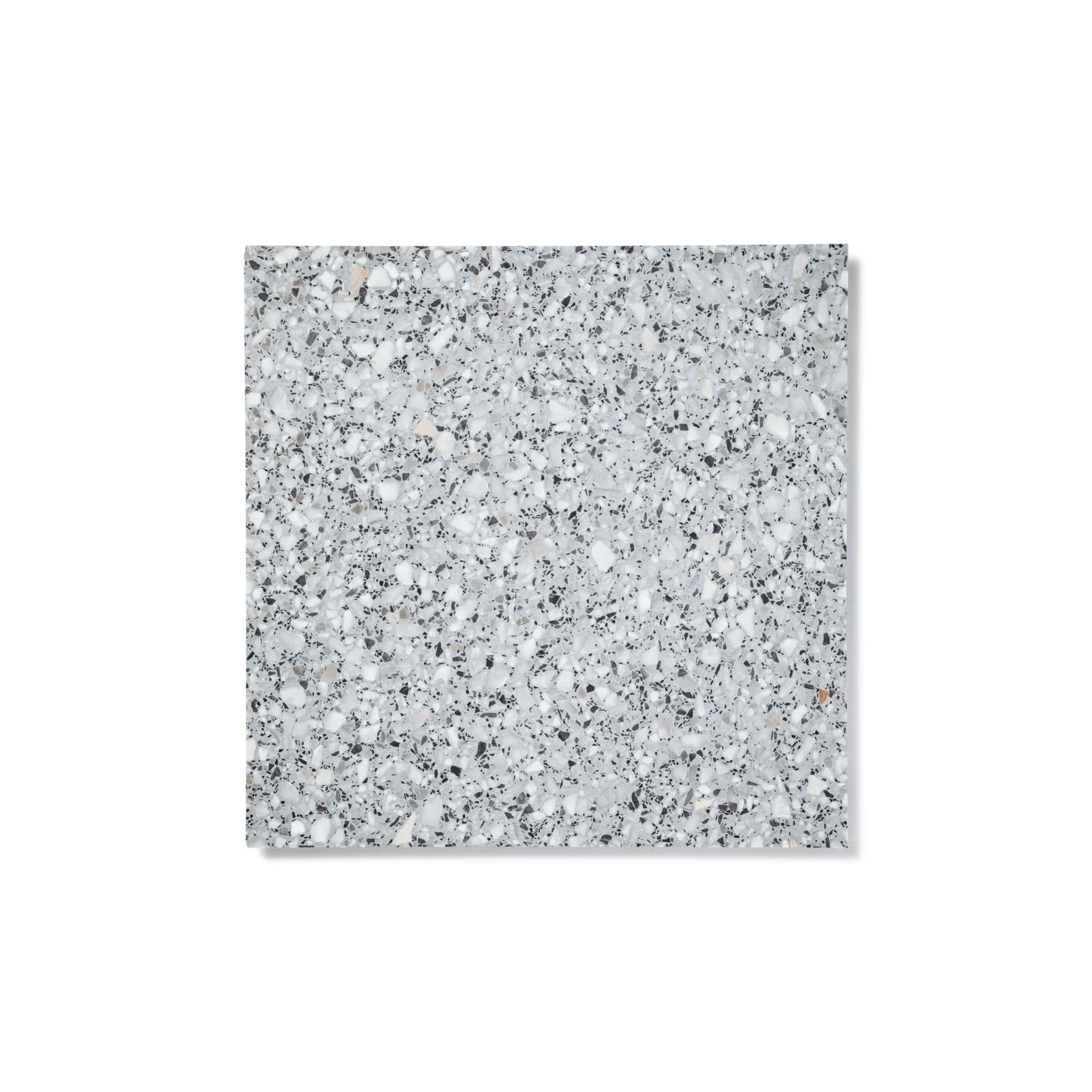Carrelage sol véritable Terrazzo Premium Marco l.40 x L.40 cm Ep. 2 cm ...