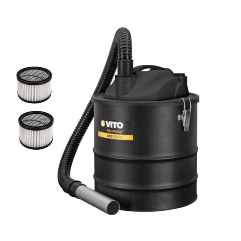 Ash hoover VITO 1200W 18L + 2 filtri HEPA Barbecue Stufe Fino a 50°C ...