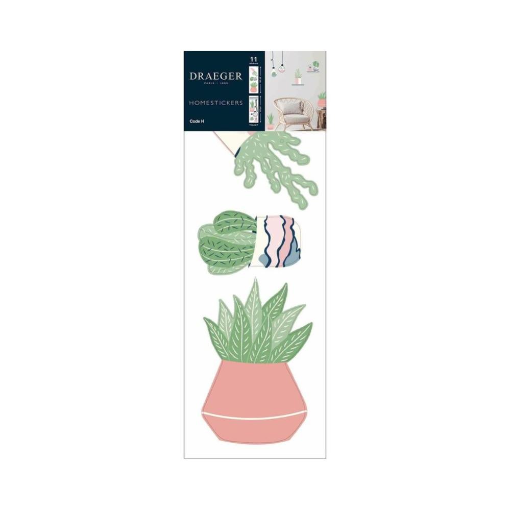 Sticker mural Plantes et ampoules déco Draeger | Leroy Merlin