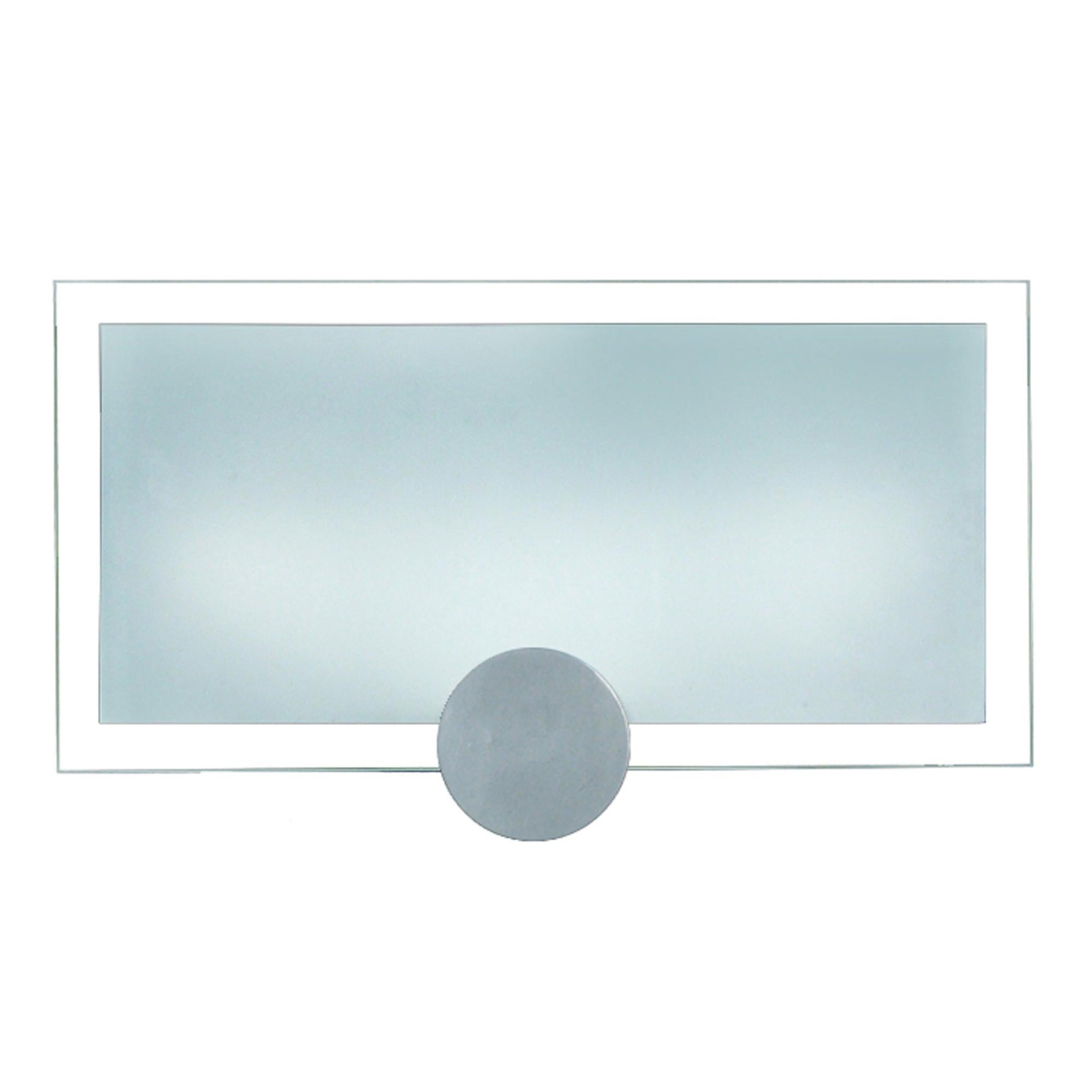 Aplique TOSEL OJO vidrio vertical blanco, Blanca D30 x H7.5 cm | Leroy ...