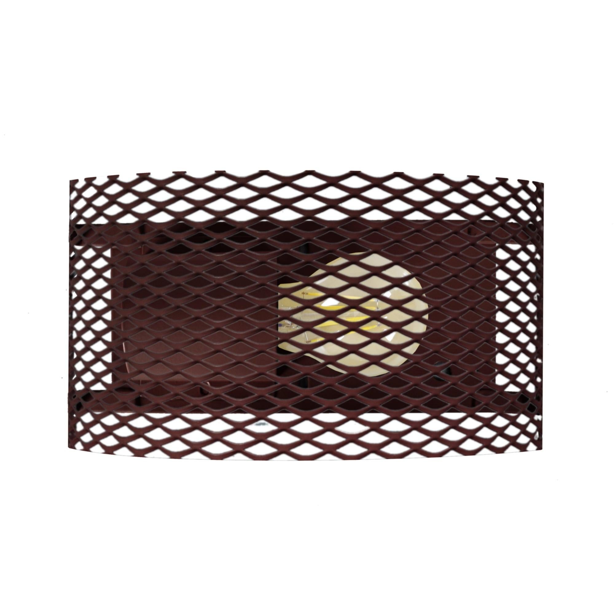 Aplique TOSEL ADONIS metal medio cilindro Castaño D25 x H11 cm | Leroy ...