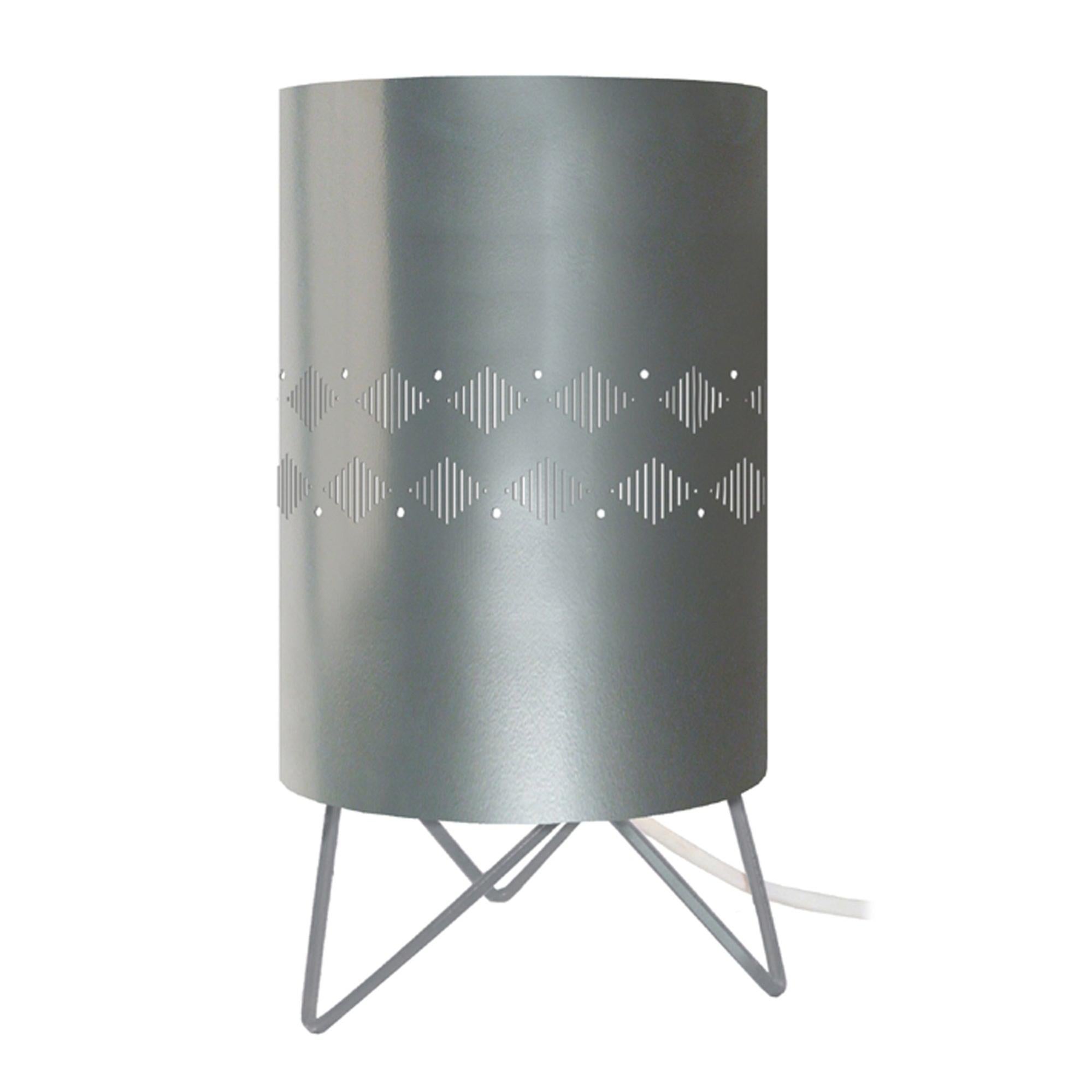 IKAT DIAMANTES LIGNES - Lampe de chevet trépied métal aluminium | Leroy ...