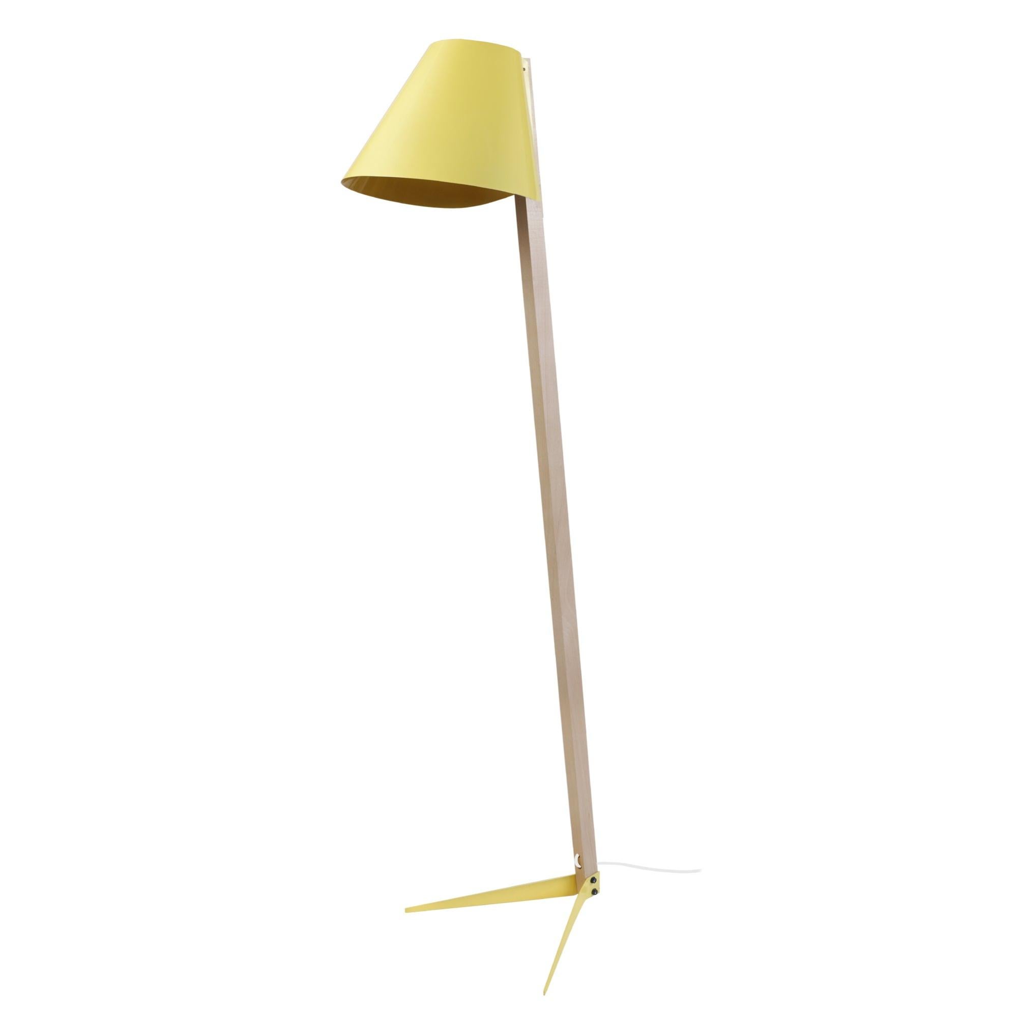 Lámpara de pie de lectura TOSEL BILEZA metal columna natural D36 x H150 ...