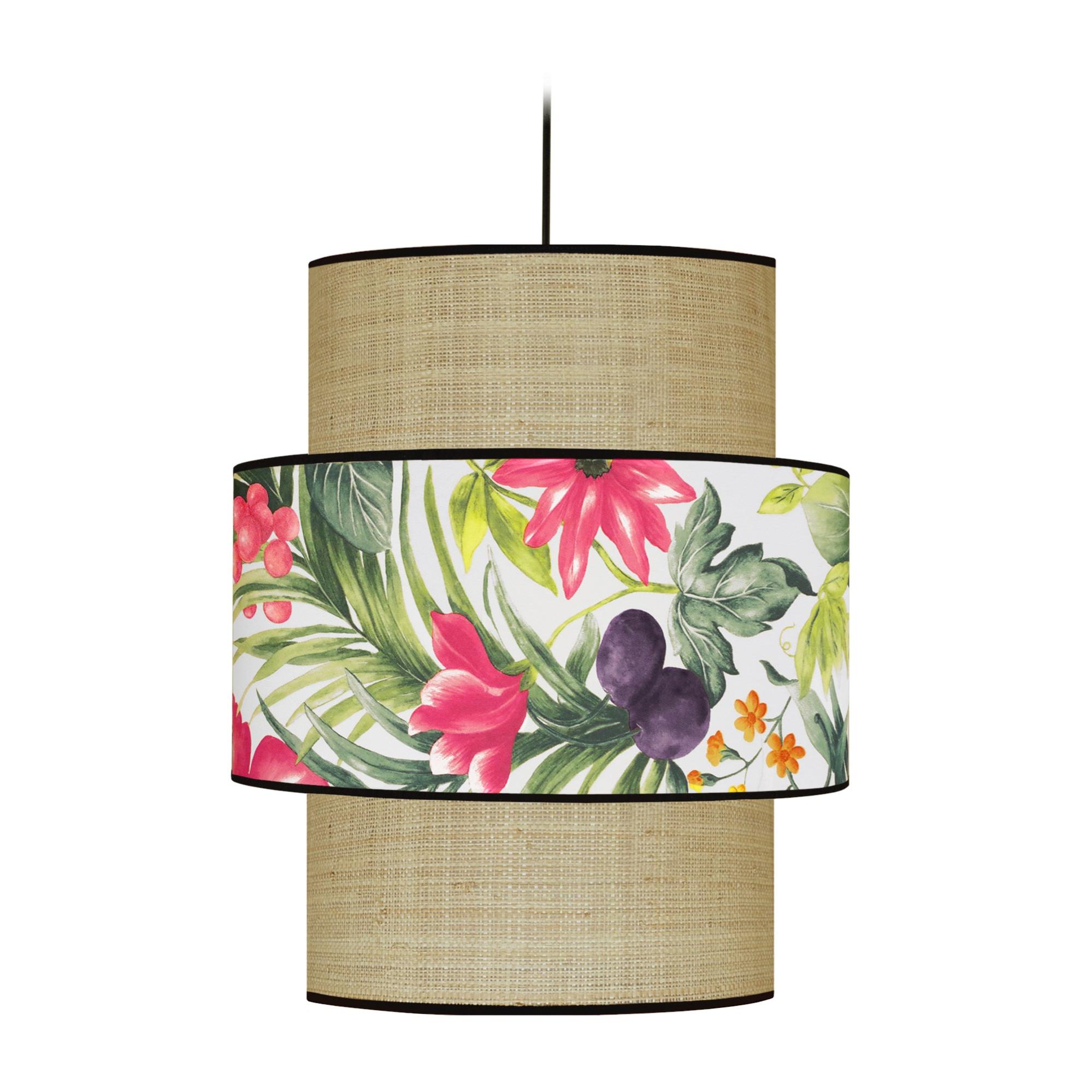 Suspension TOSEL CHENNAI tissu naturel D 40 x H 106 cm | Leroy Merlin