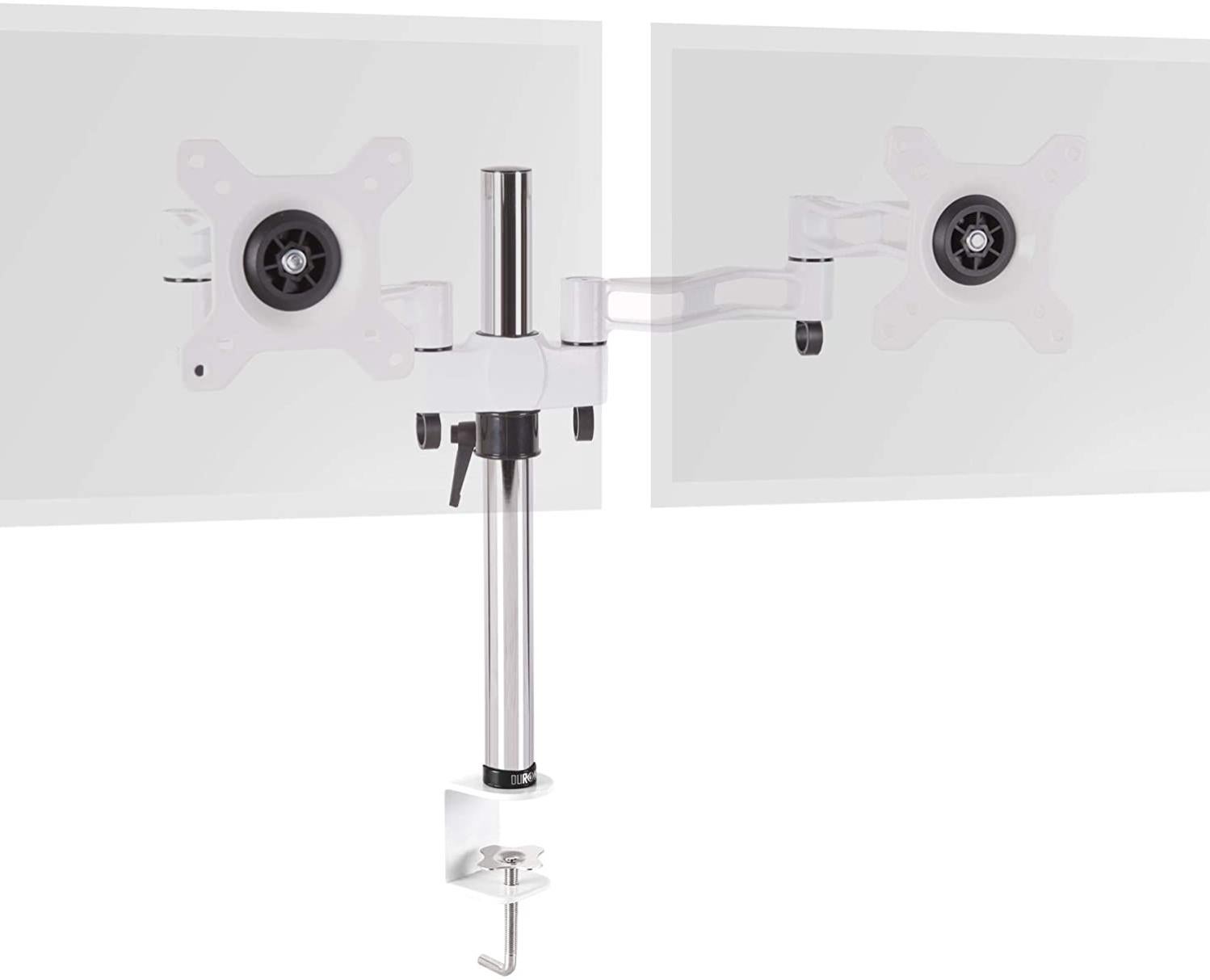 Duronic DM352 WE Doppio Supporto 2 monitor da scrivania con morsetto ...