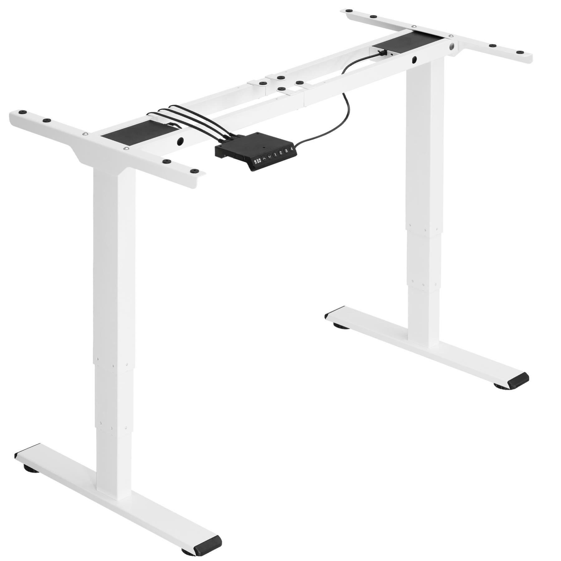 Tectake Supporto per tavolo regolabile in altezza Twain 110-168 x 60 x ...