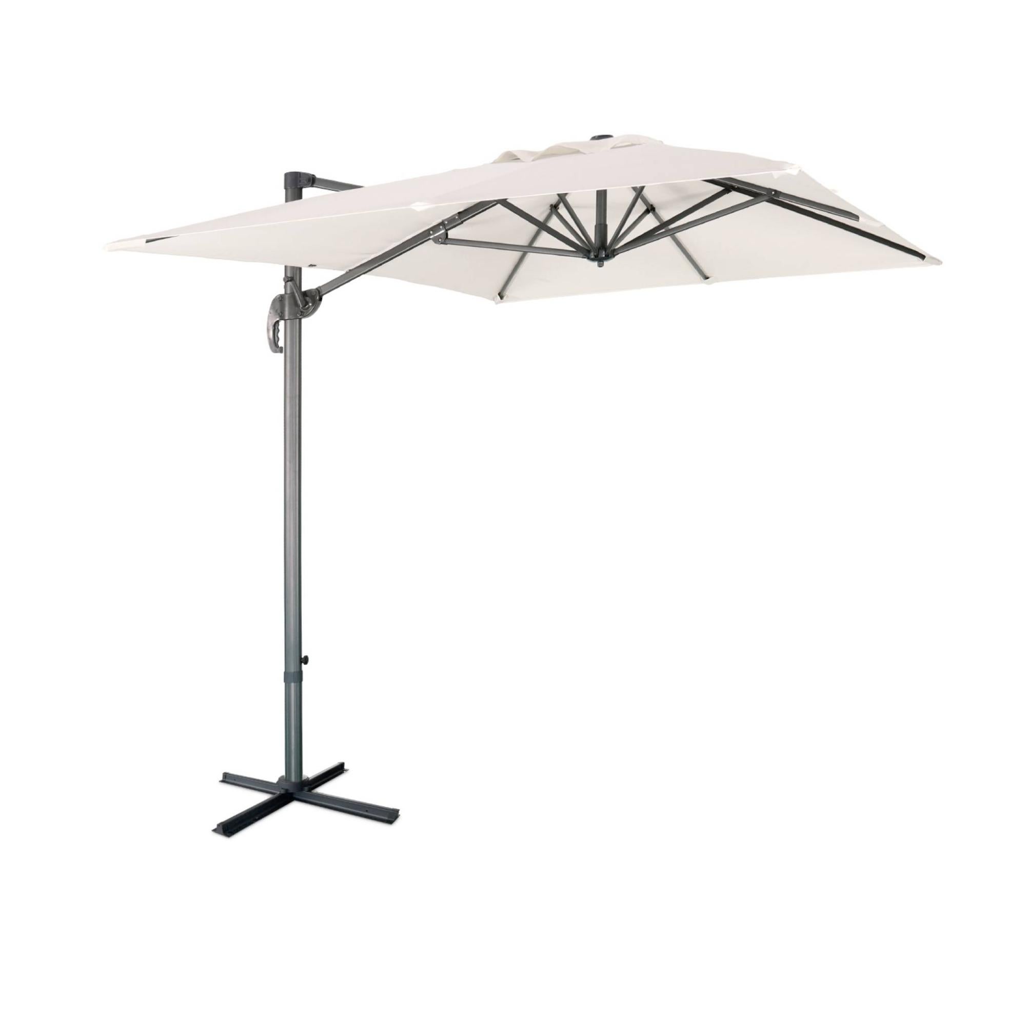 Parasol déporté rectangulaire 2x3m - Antibes - Ecru - Parasol excentré ...