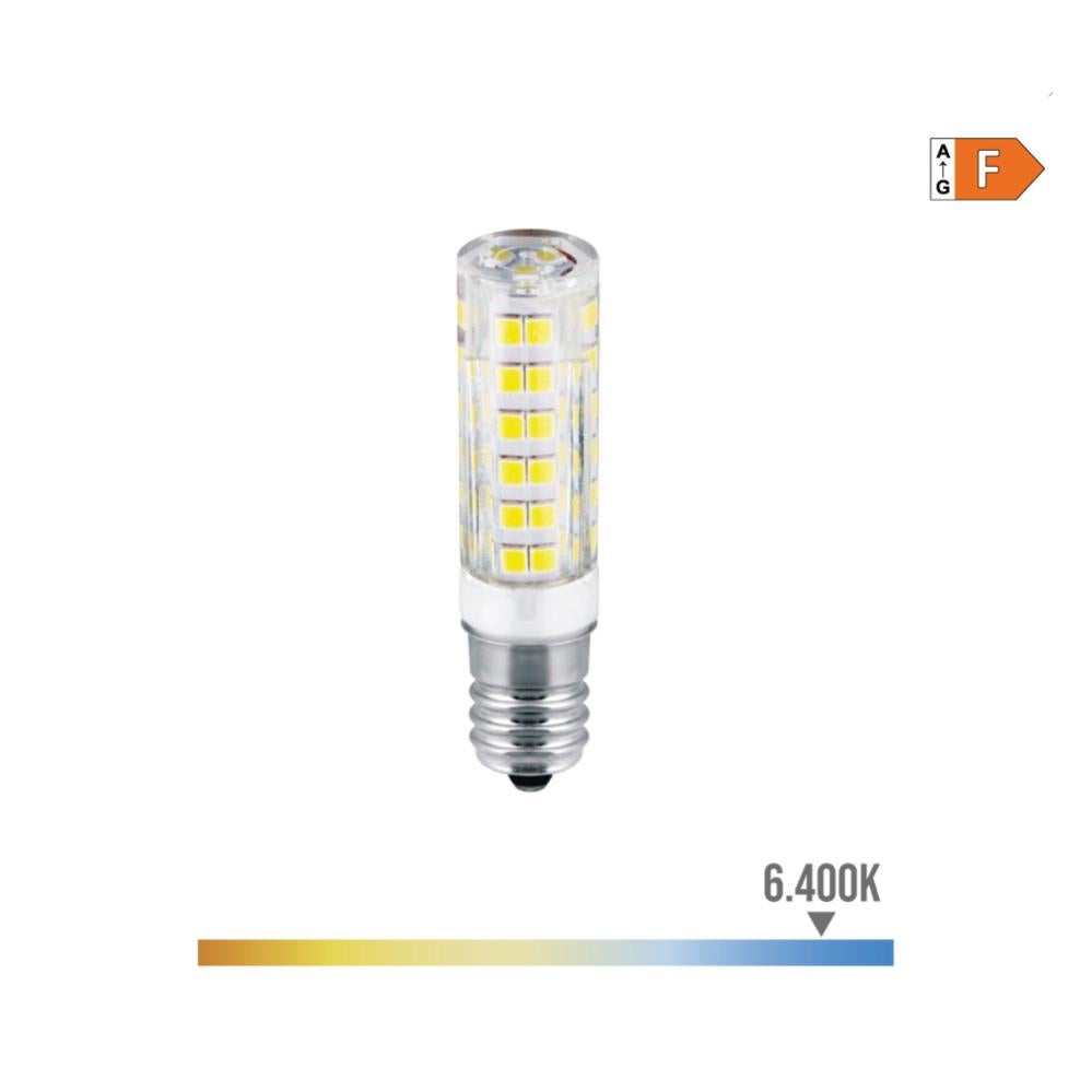 Bombilla Tubular De Led E14 4,5W 450Lm 6400K Luz Fria Ø1,6X6,6Cm Edm ...