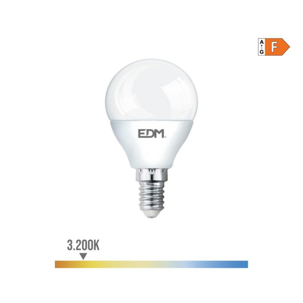 Lampadina LED sferica e14 7w 600lm 3200k luce calda ø4.5x8.2cm edm | Leroy Merlin