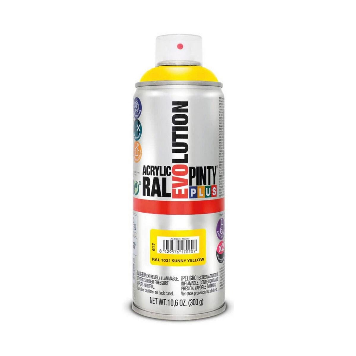 Vernice spray Pintyplus Evolution RAL 1021 400 ml Sunny Yellow | Leroy ...