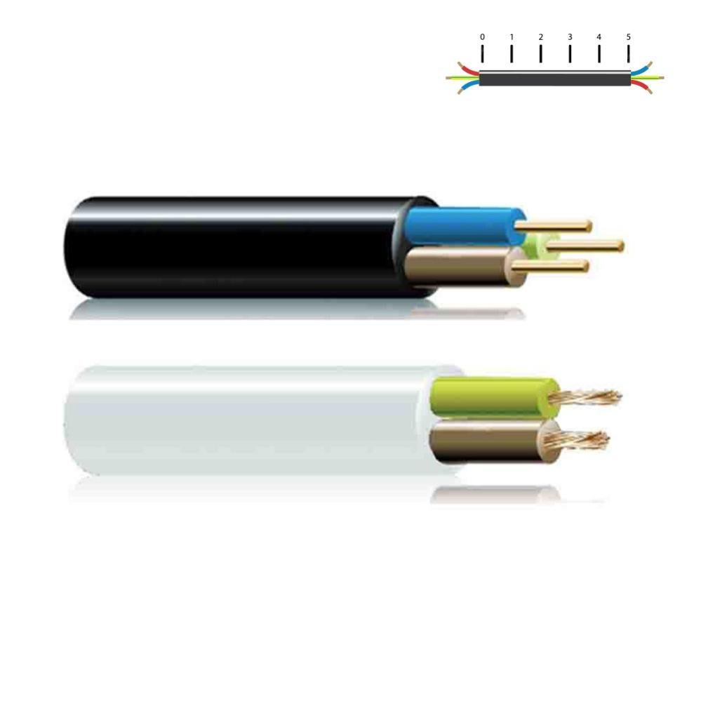 Câble acrylique 7x1mm noir euro/mts | Leroy Merlin