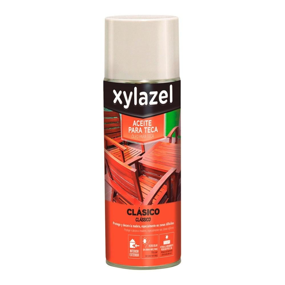 Xylazel huile pour teck couleur teck spray 0.400l 5396270 | Leroy Merlin