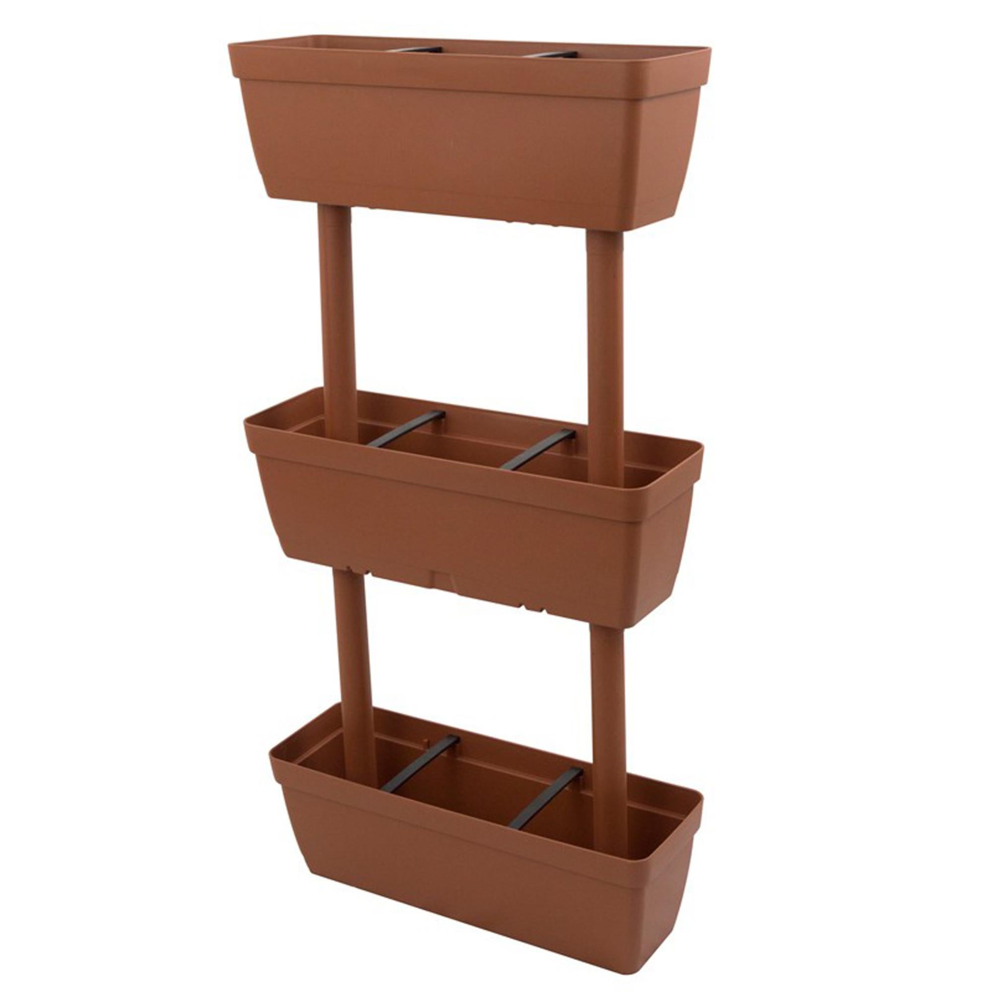 Macetero vertical de plástico 3 niveles | Leroy Merlin