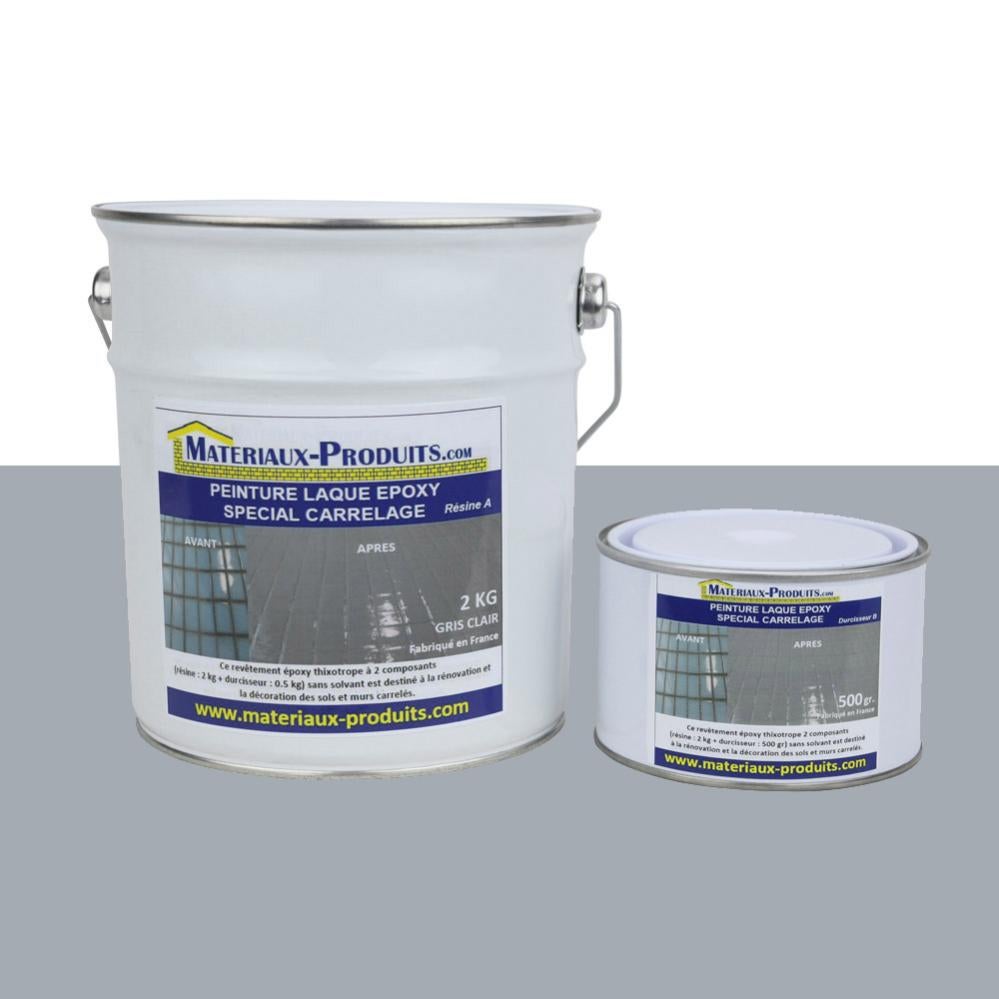 Peinture pour carrelage laque époxy Kit de 5 Kg Gris Béton RAL 7040 - MATPRO | Leroy Merlin