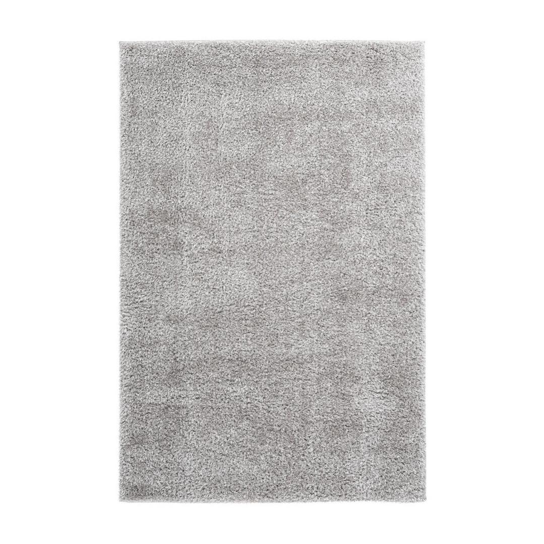 Tapis uni design en polyester Argenté 60x110 CHIBA | Leroy Merlin